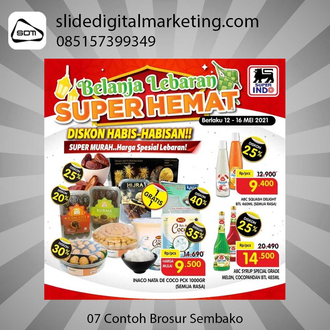 10+ Contoh Brosur Pamflet Leaflet Poster Produk Sembako